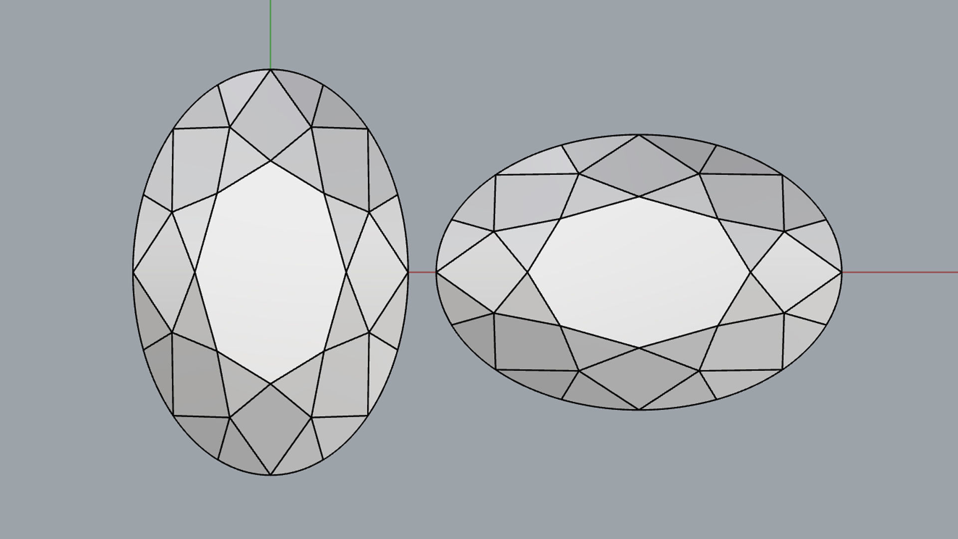 Diamond Oval 3D model | CGTrader