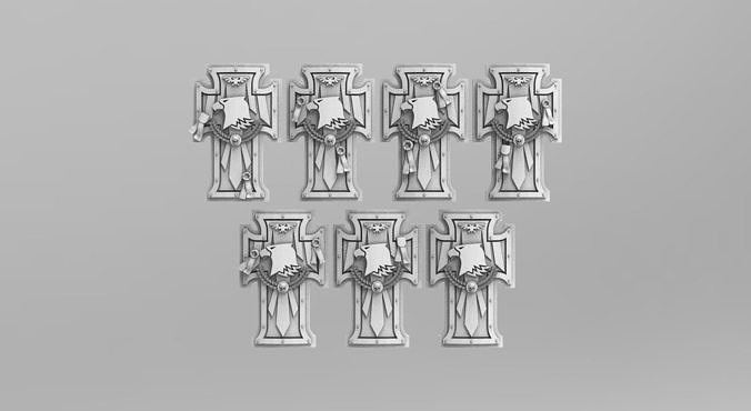 Raptor Power Shields 40k Version 3 3D model 3D printable | CGTrader