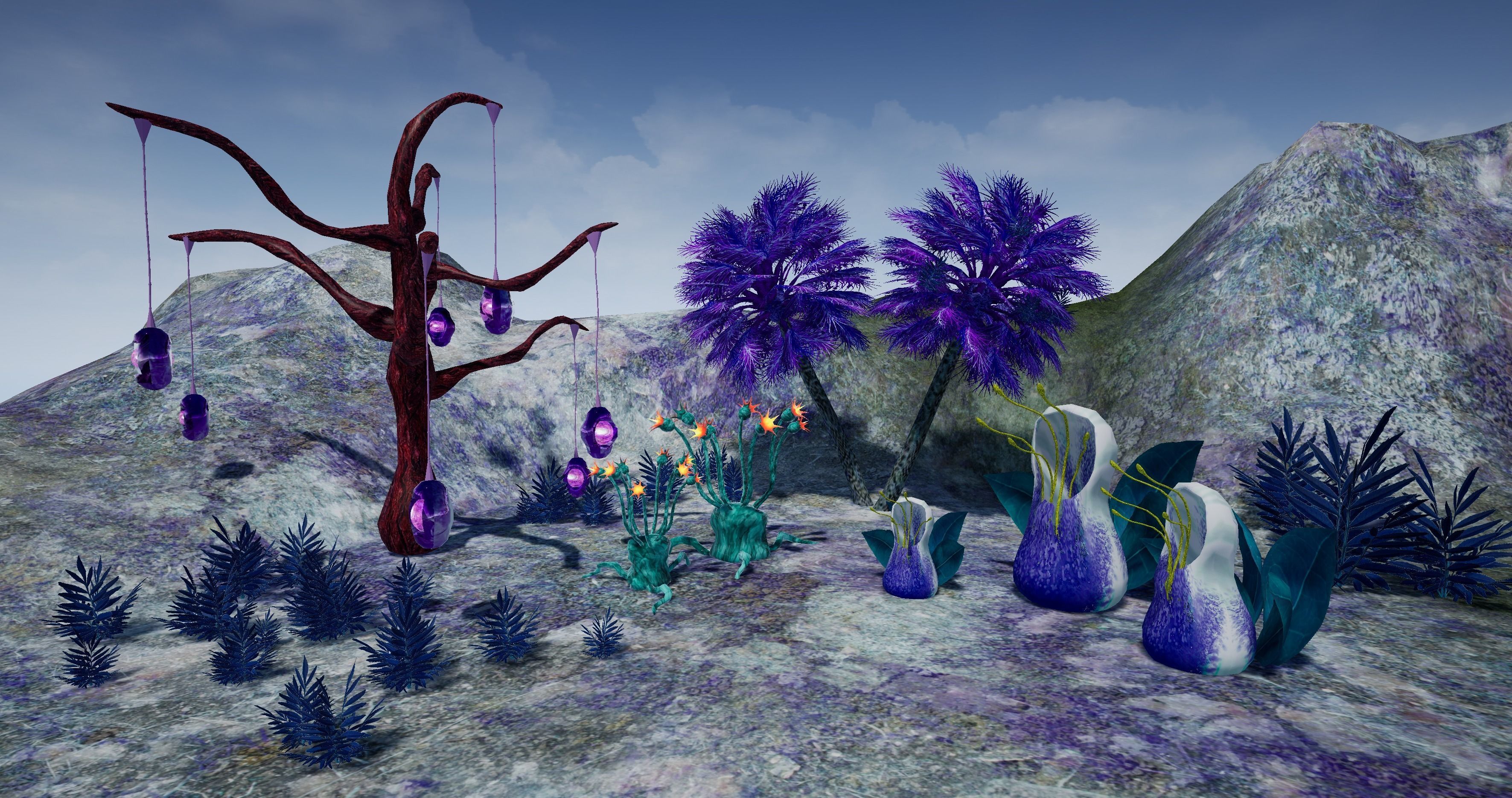 Alien Plant-life Collection 3D asset | CGTrader