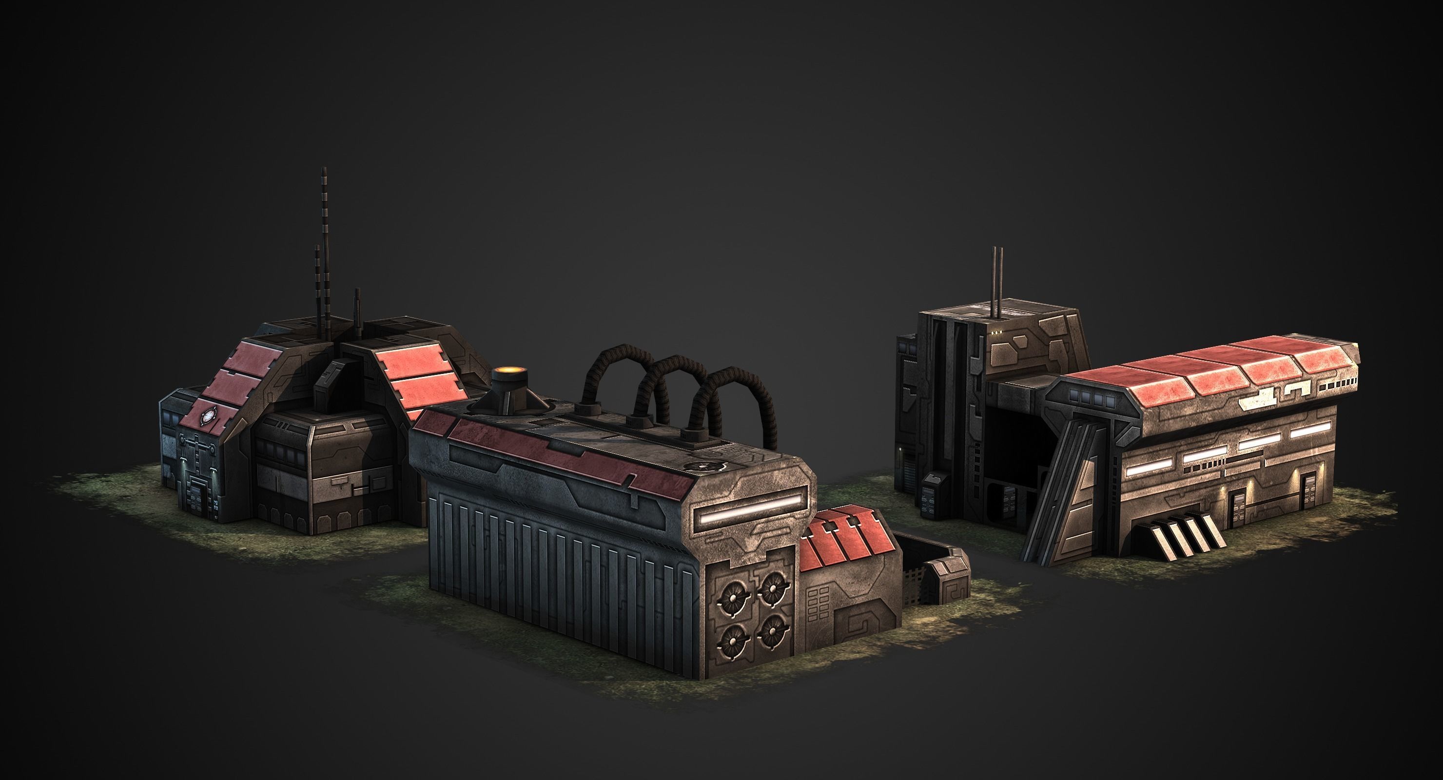 3D model RTS building pack VR / AR / low-poly | CGTrader