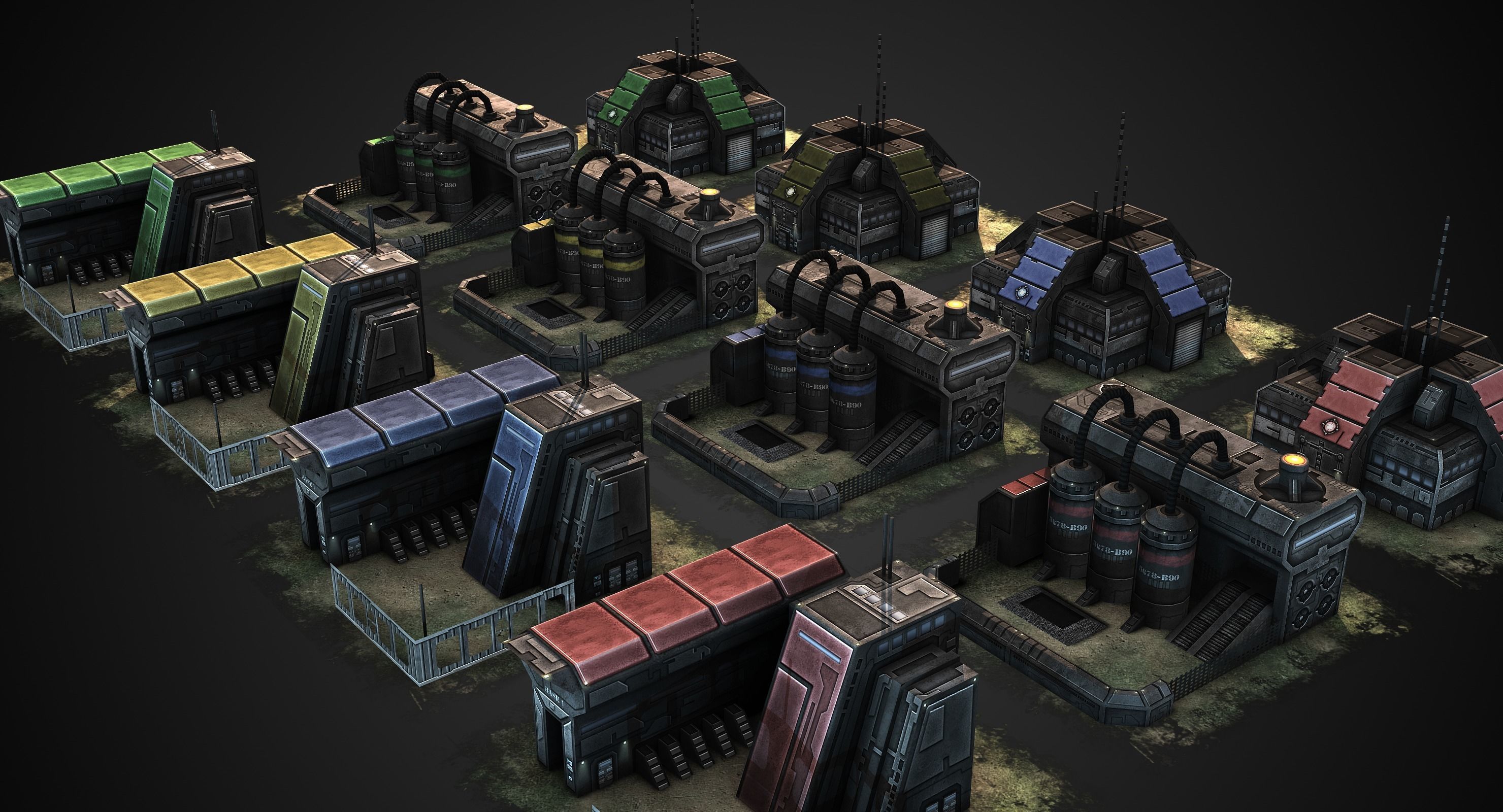 3D model RTS building pack VR / AR / low-poly | CGTrader