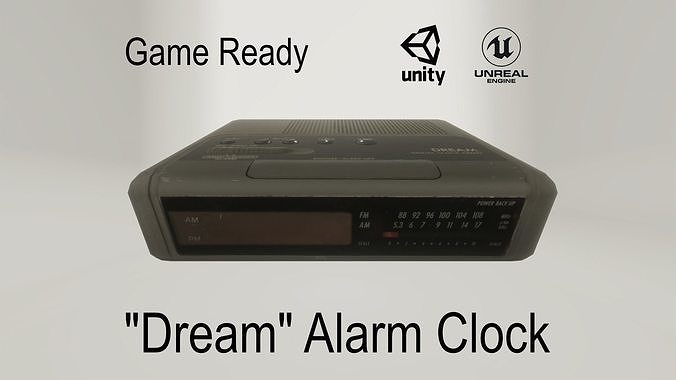 3D model Dream Alarm Clock VR / AR / low-poly | CGTrader