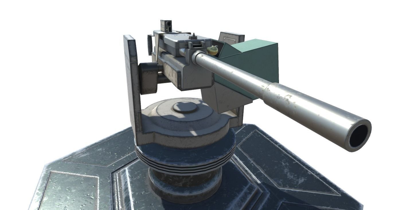 3D model Modern Unmanned Turrets v2 VR / AR / low-poly | CGTrader