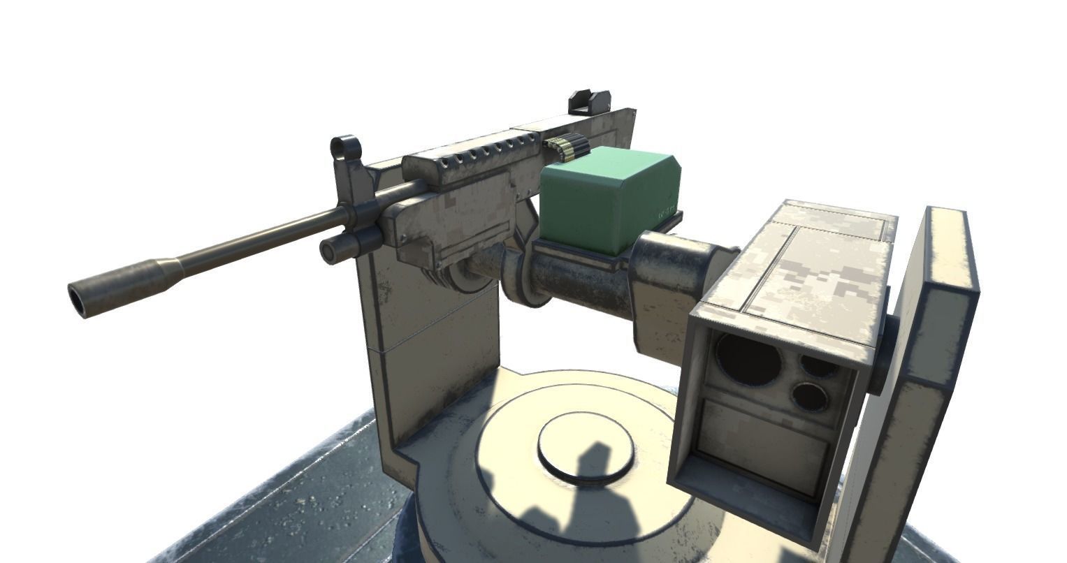 3D model Modern Unmanned Turrets v2 VR / AR / low-poly | CGTrader