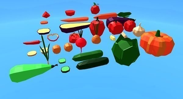 3D model Vegetables game-ready Pack VR / AR / low-poly | CGTrader
