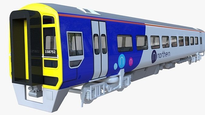 British train class 158 3D model | CGTrader