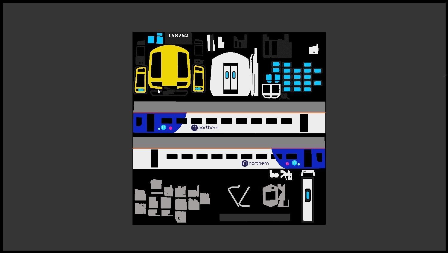 British train class 158 3D model | CGTrader