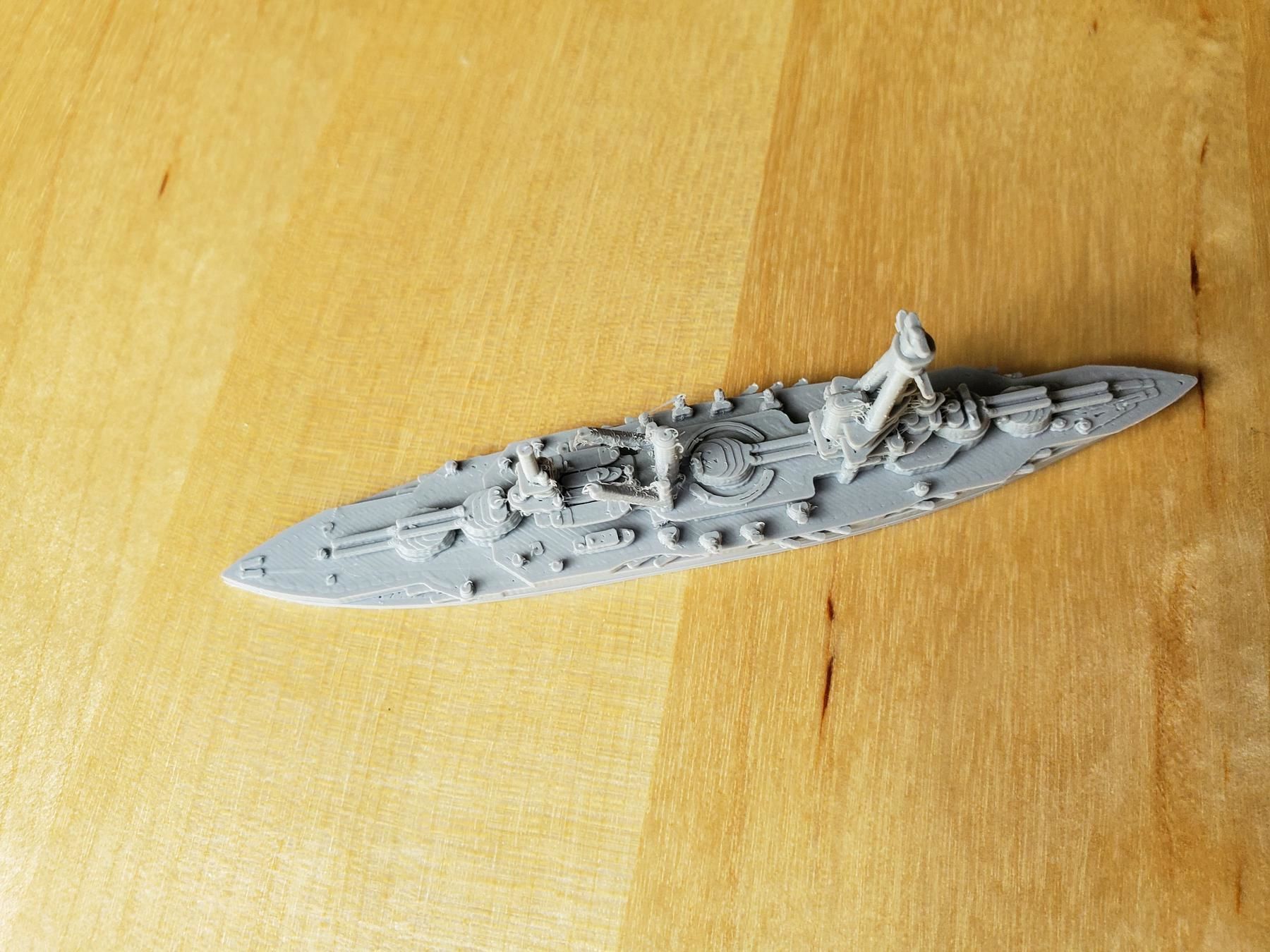 French Bretagne-Class Battleship 3D model 3D printable | CGTrader