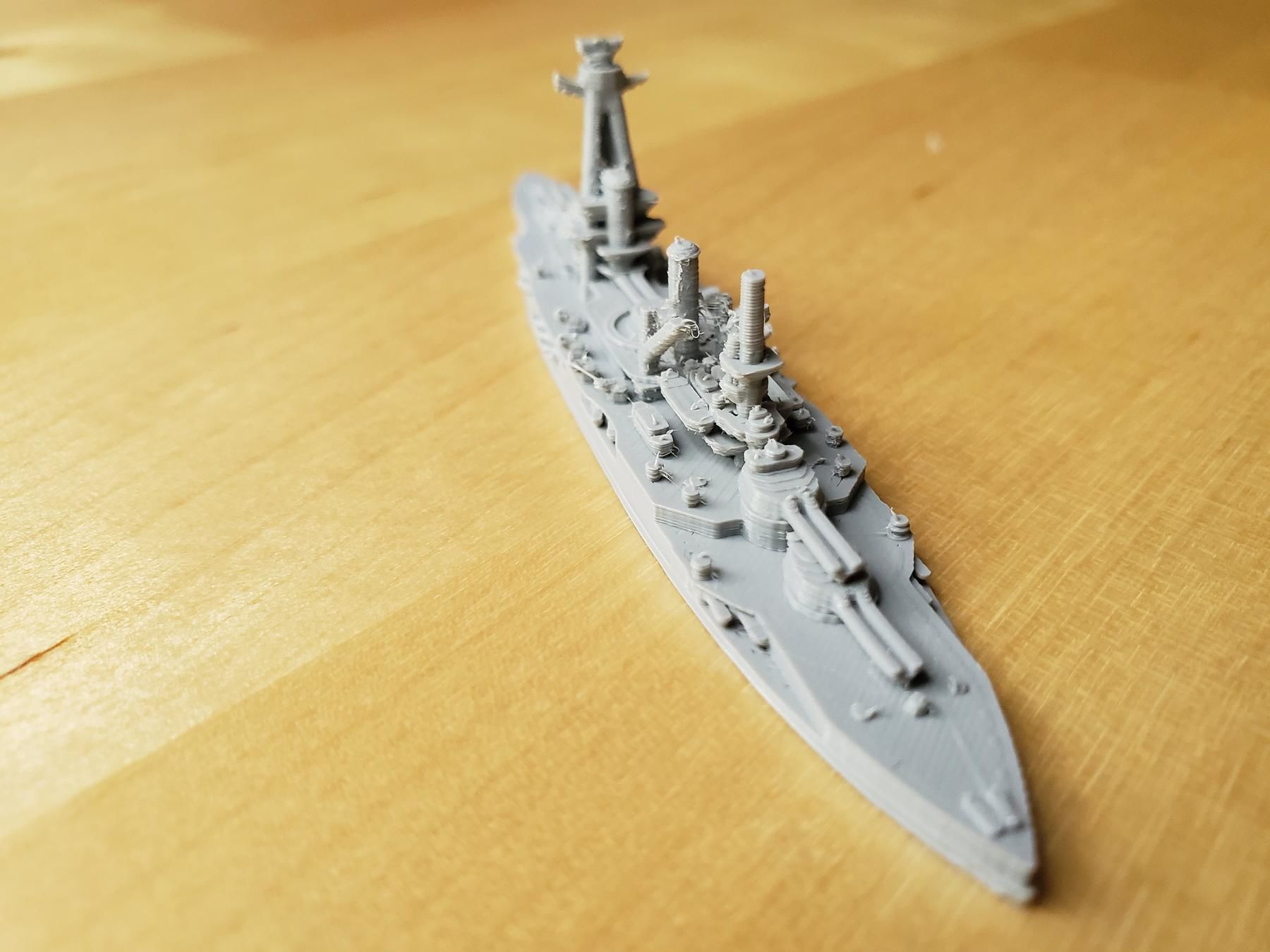French Bretagne-Class Battleship 3D model 3D printable | CGTrader