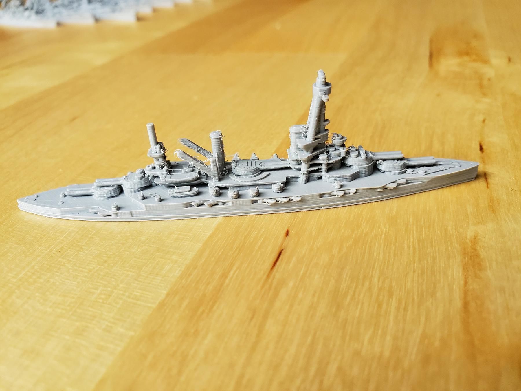 French Bretagne-Class Battleship 3D model 3D printable | CGTrader