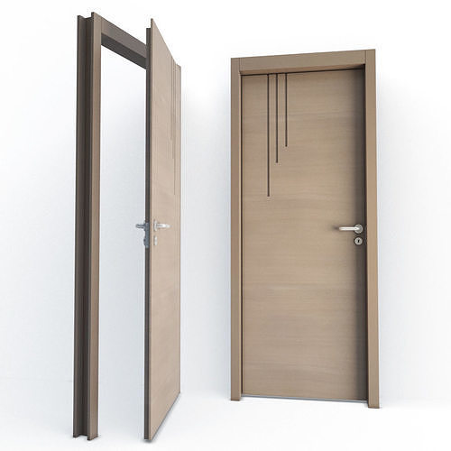 Wooden Door Sixtine 3D model | CGTrader
