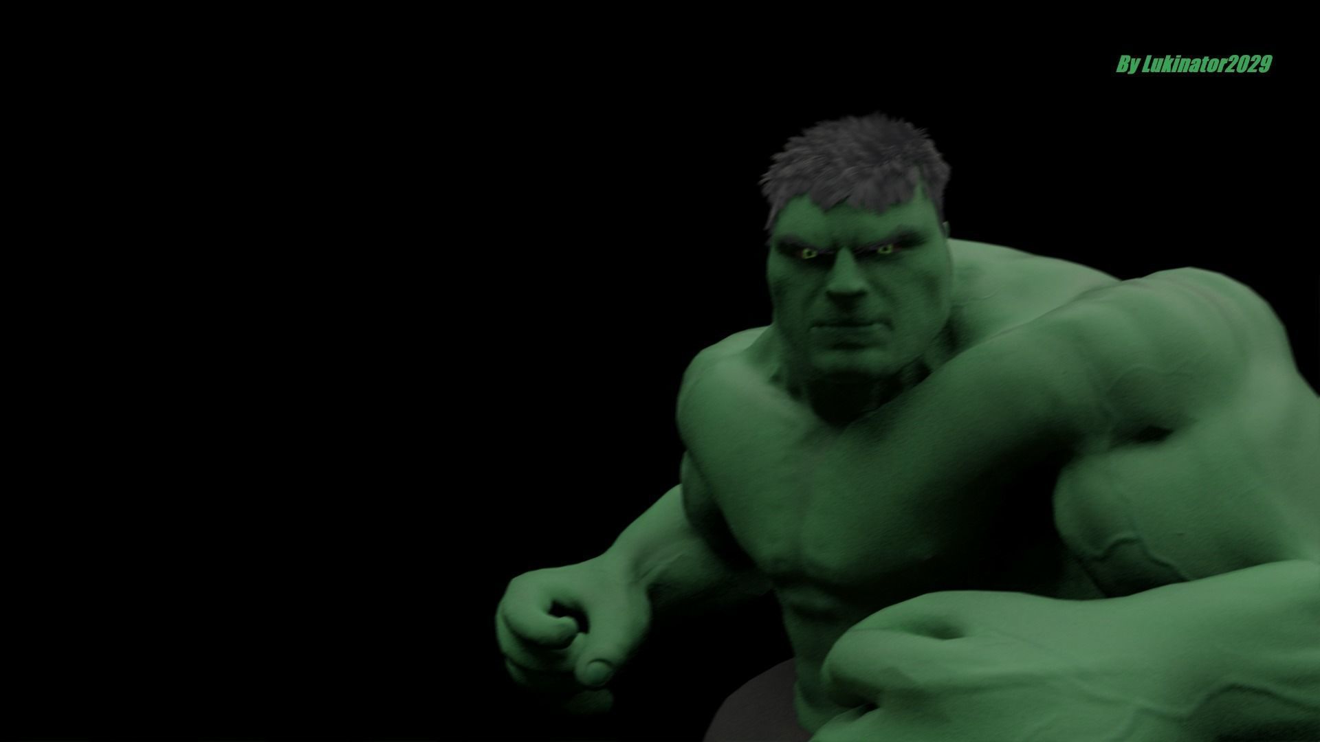 The Hulk Rigged And Animated 3D model animated rigged | CGTrader