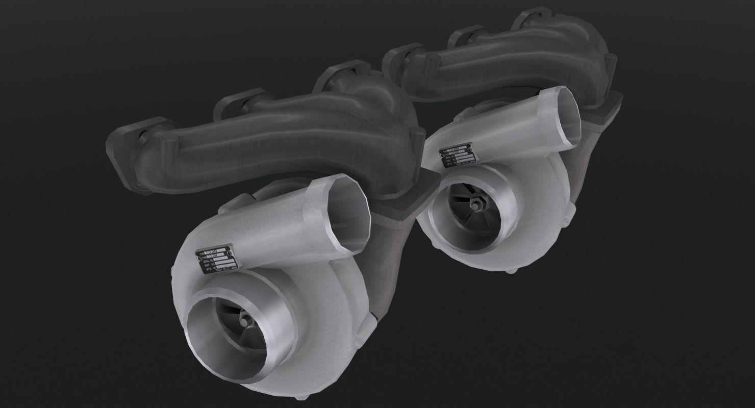 3D model Nissan RB28 Twin Turbo by HKS engine VR / AR / low-poly | CGTrader