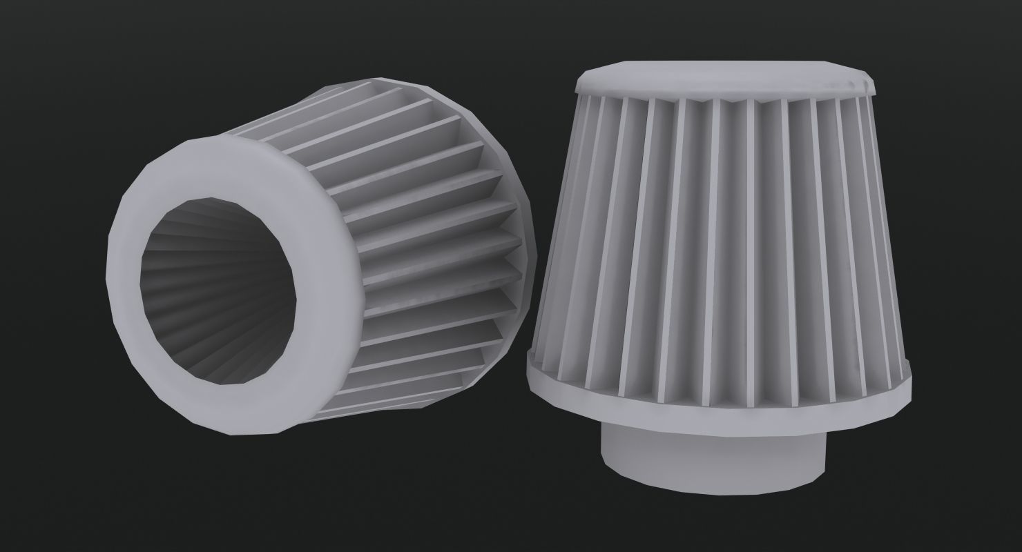 Conical Air Filter Pack free VR / AR / low-poly 3D model | CGTrader