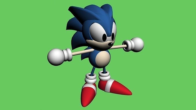 3D model Sonic VR / AR / low-poly | CGTrader