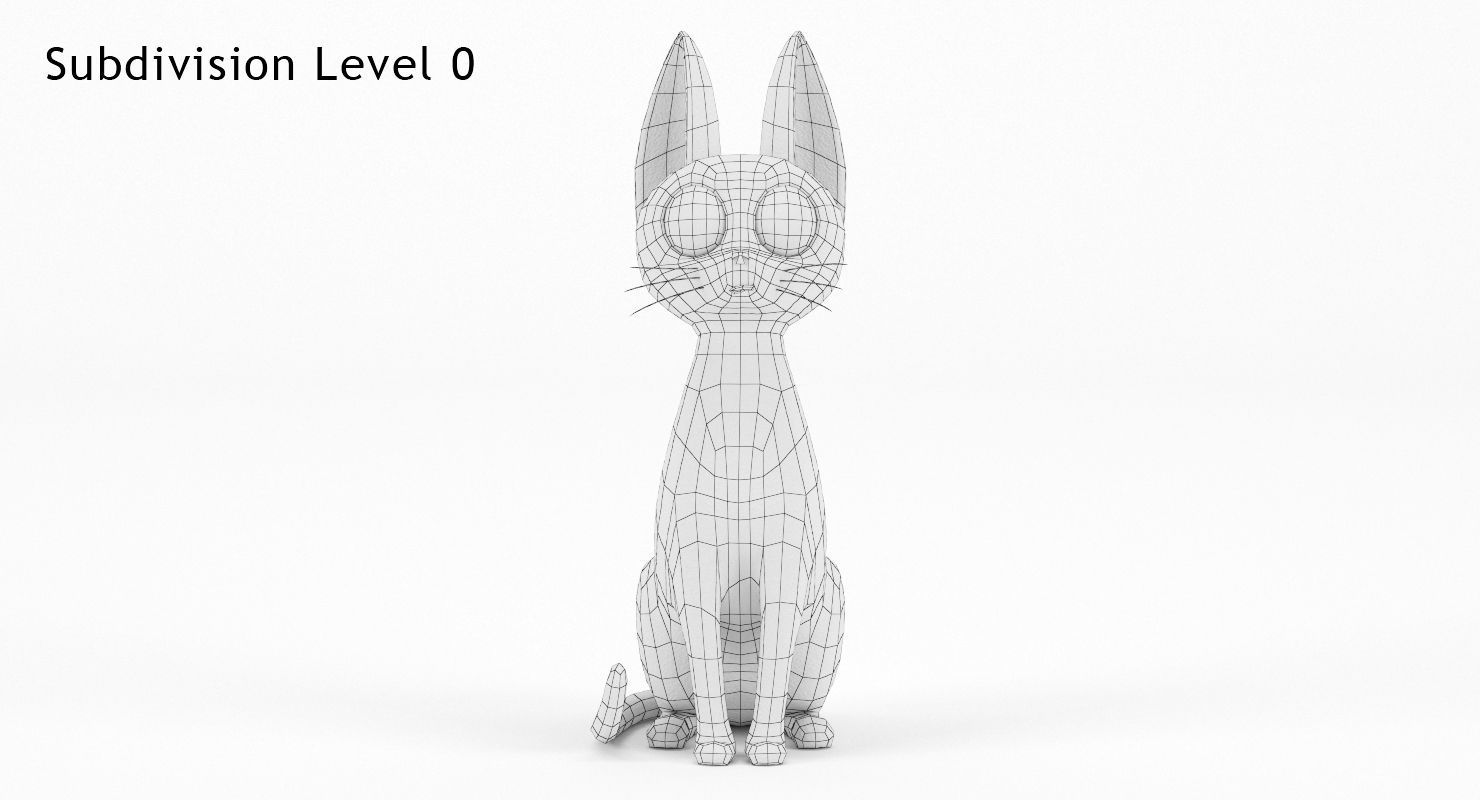 3D model Jiji Black Cat Toy VR / AR / low-poly | CGTrader