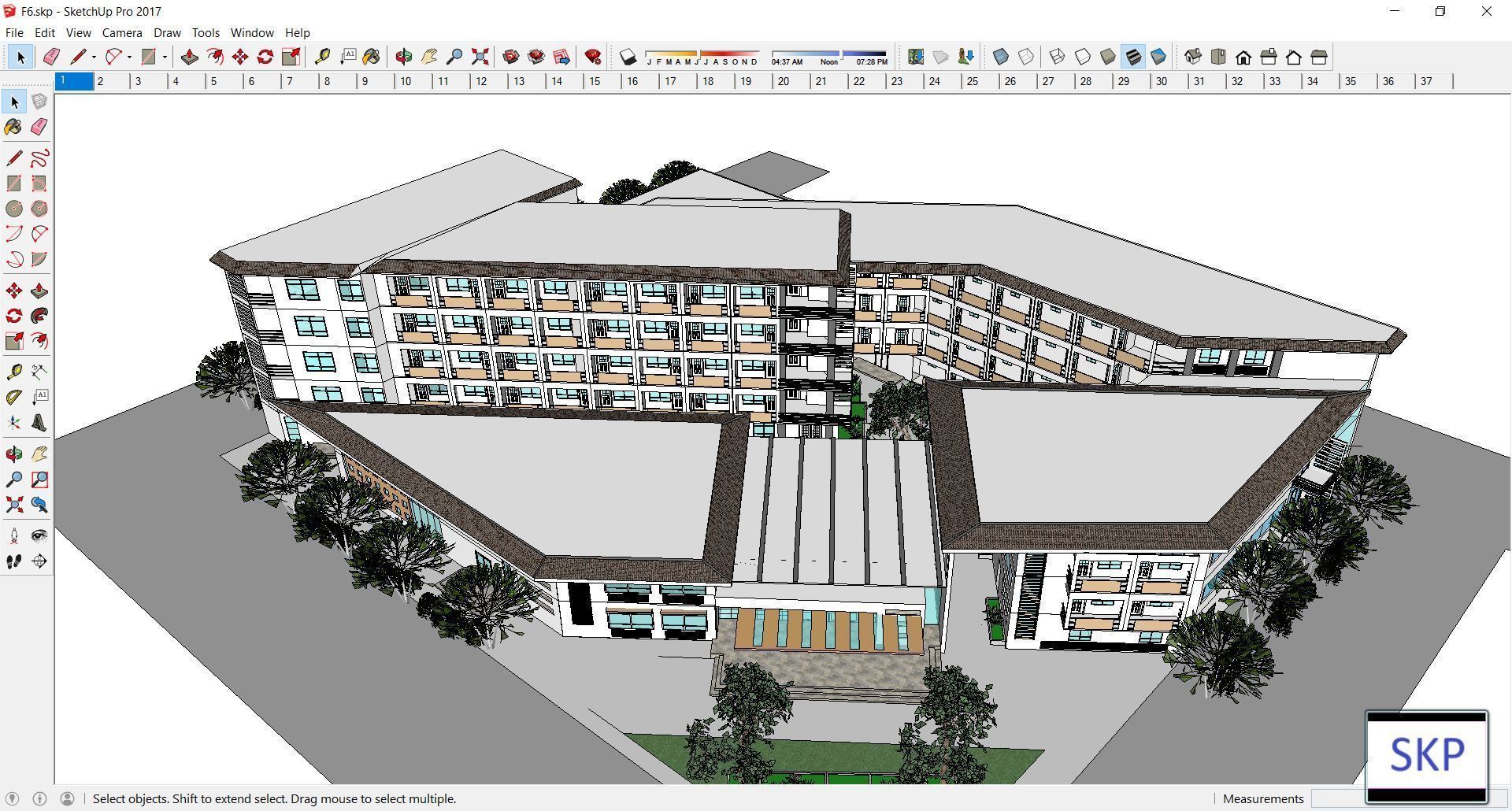 Sketchup Hospital F6 3D model | CGTrader