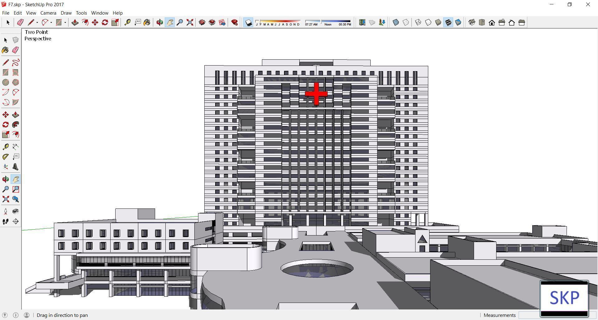 Sketchup Hospital F7 3D model SKP
