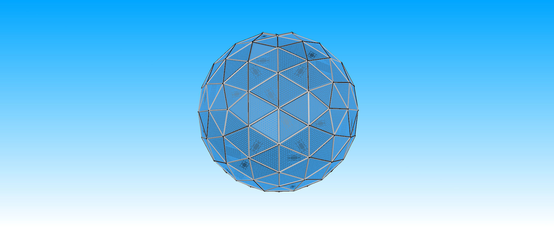 Large dome with glass panels and entry 3d DOME 3D model | CGTrader