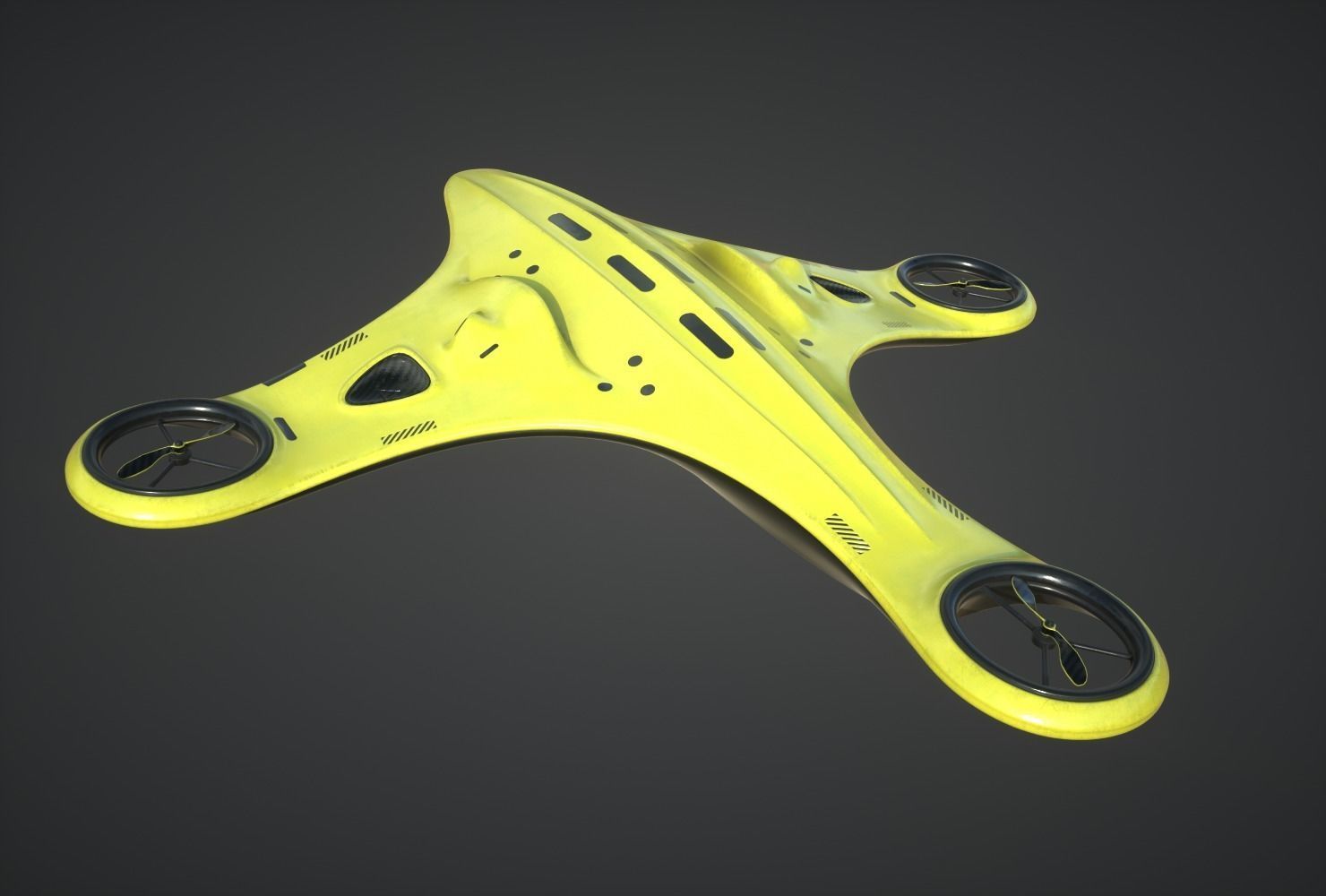 3D model AK Drone Concept VR / AR / low-poly | CGTrader