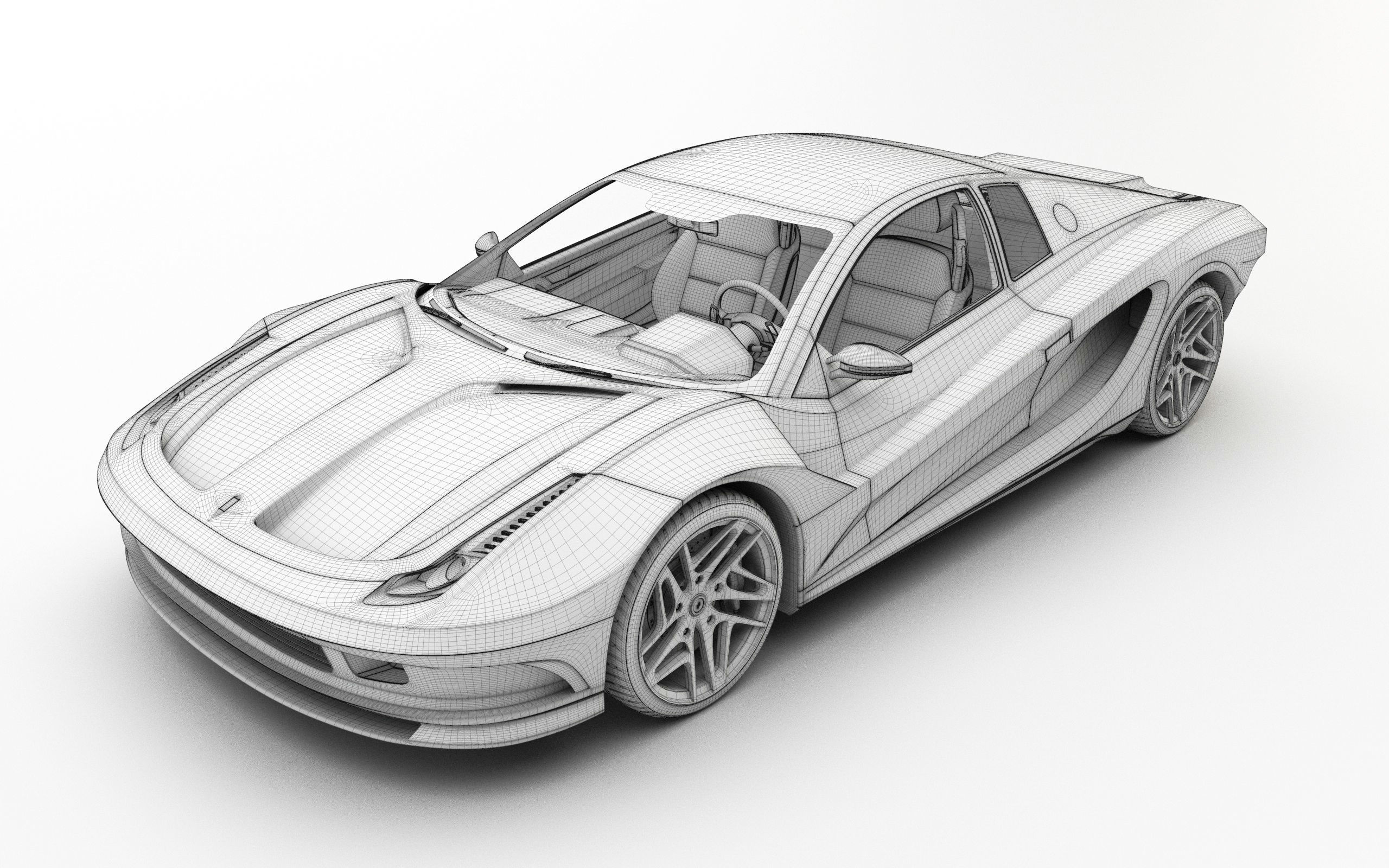 3D model Concept car - Design concept VR / AR / low-poly | CGTrader