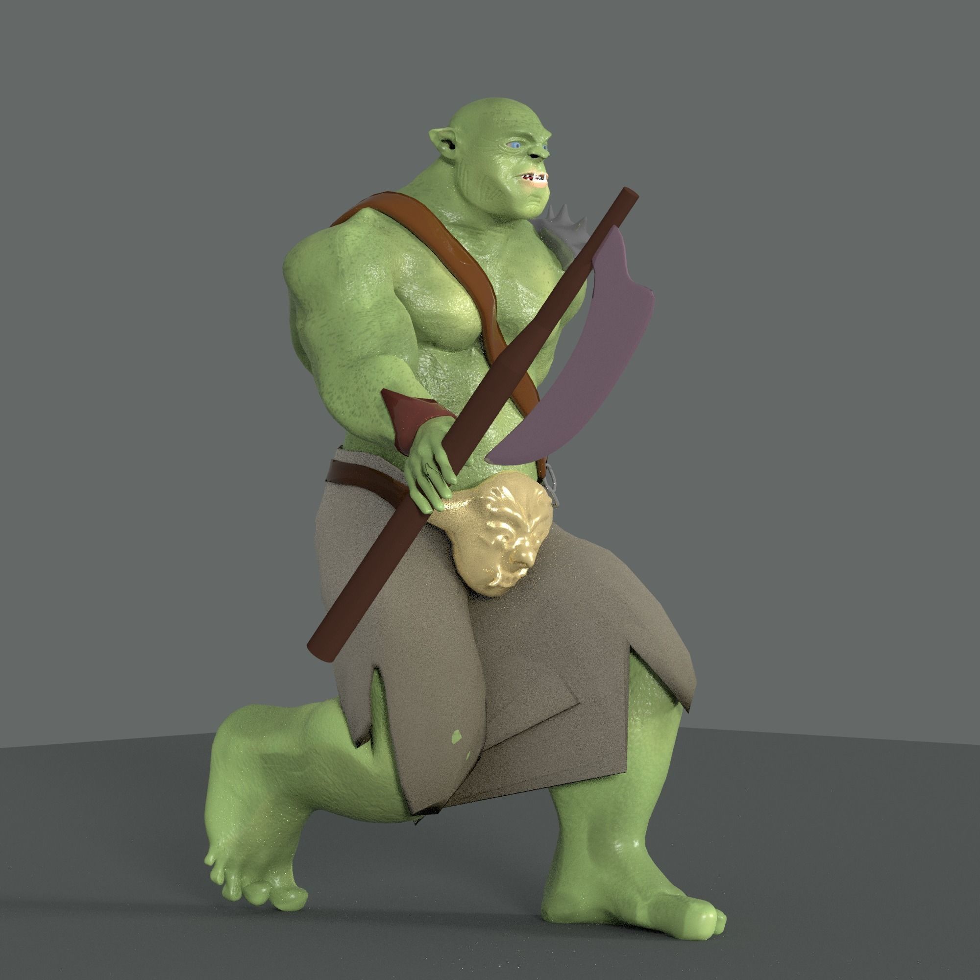 Orc Animated 3D model animated rigged | CGTrader