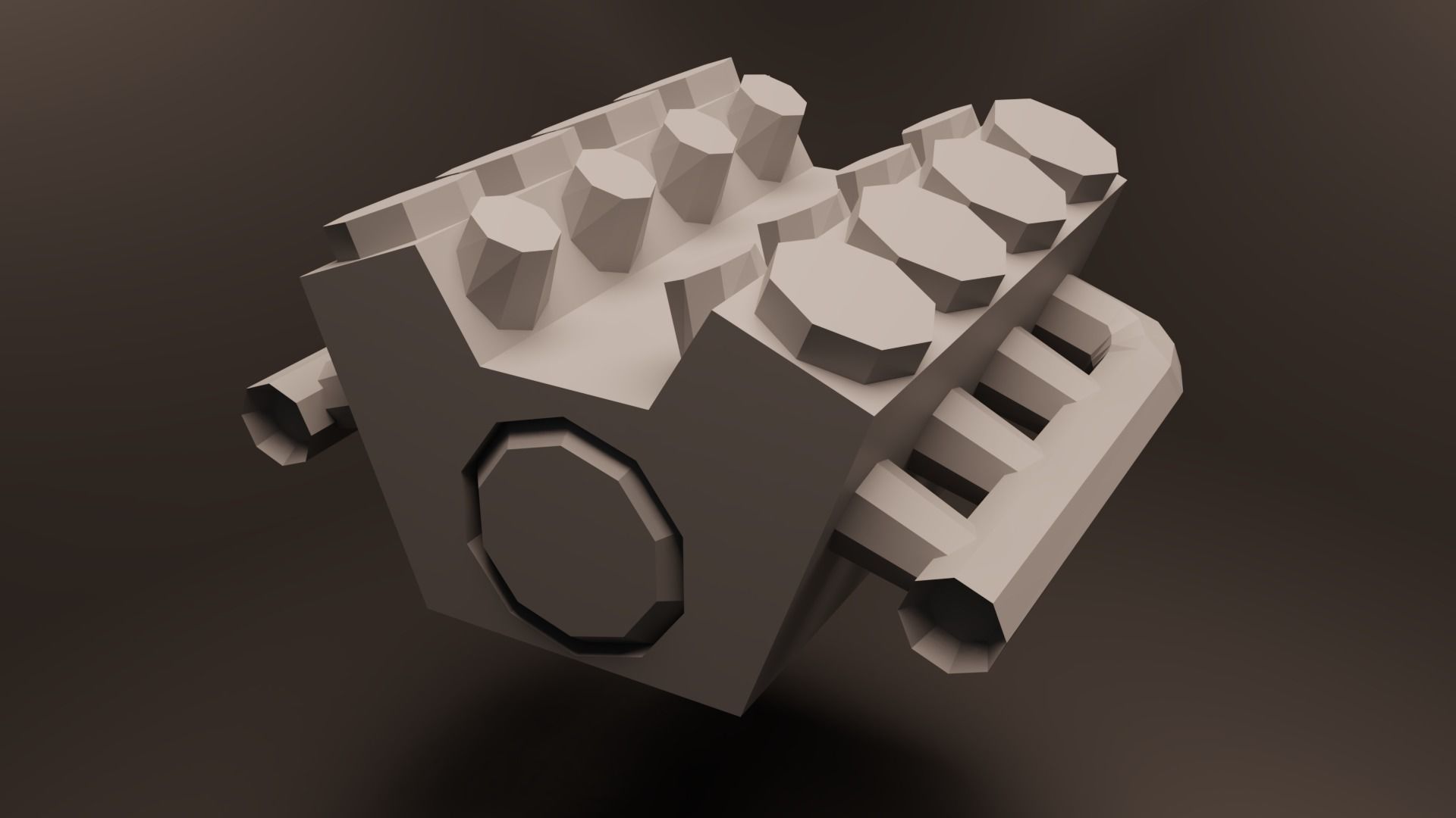 Low Poly V8 Engine free VR / AR / low-poly 3D model | CGTrader