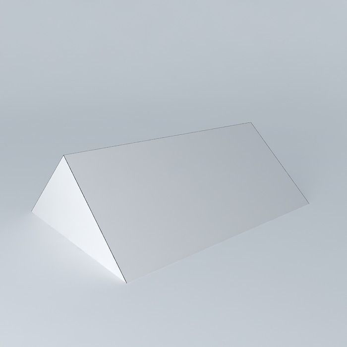 Triangle Tent free 3D model | CGTrader