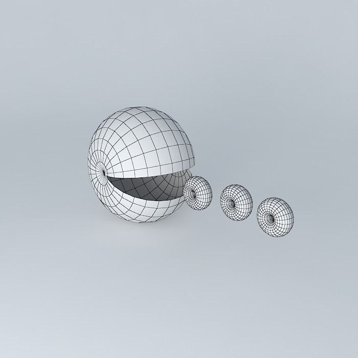 Pacman circle free 3D model | CGTrader