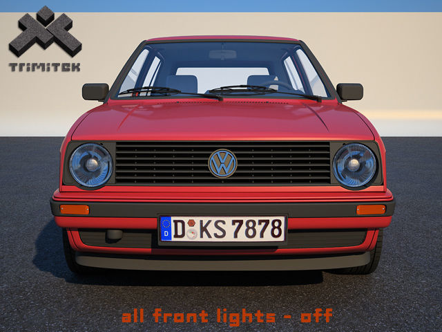 Volkswagen Golf II 3D model | CGTrader