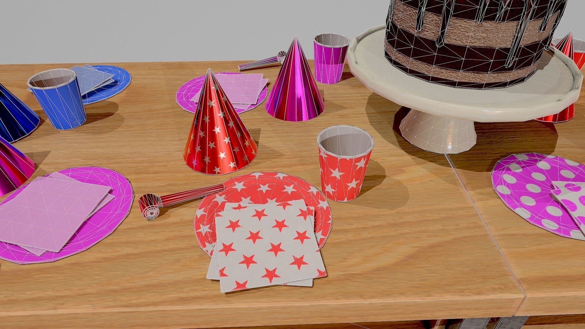 3D model Party Supply Pack - Birthday Props Pack - Party Props Pack VR ...