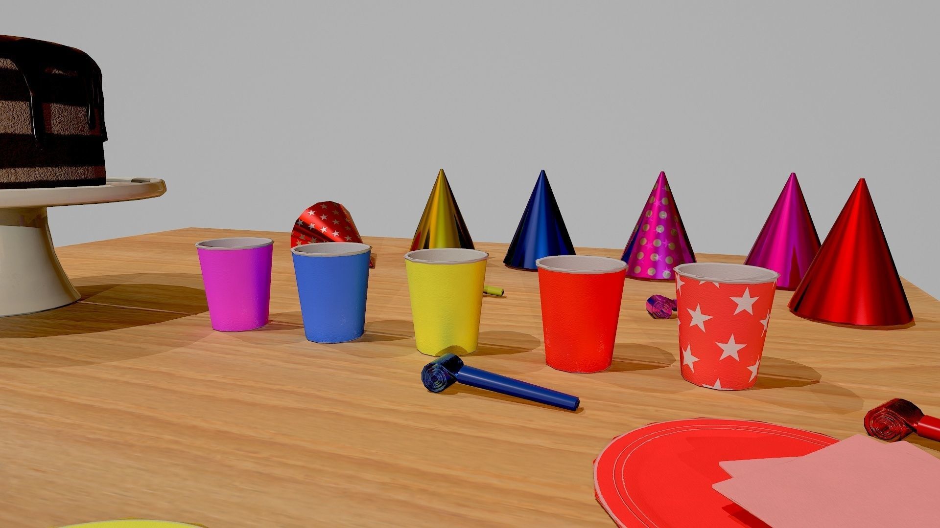 3D model Party Supply Pack - Birthday Props Pack - Party Props Pack VR ...