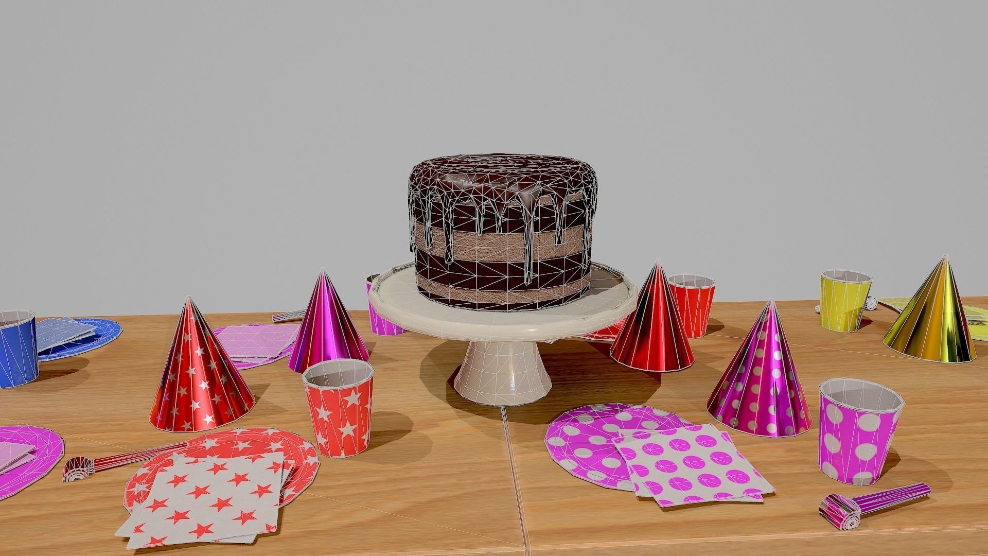 3D model Party Supply Pack - Birthday Props Pack - Party Props Pack VR ...