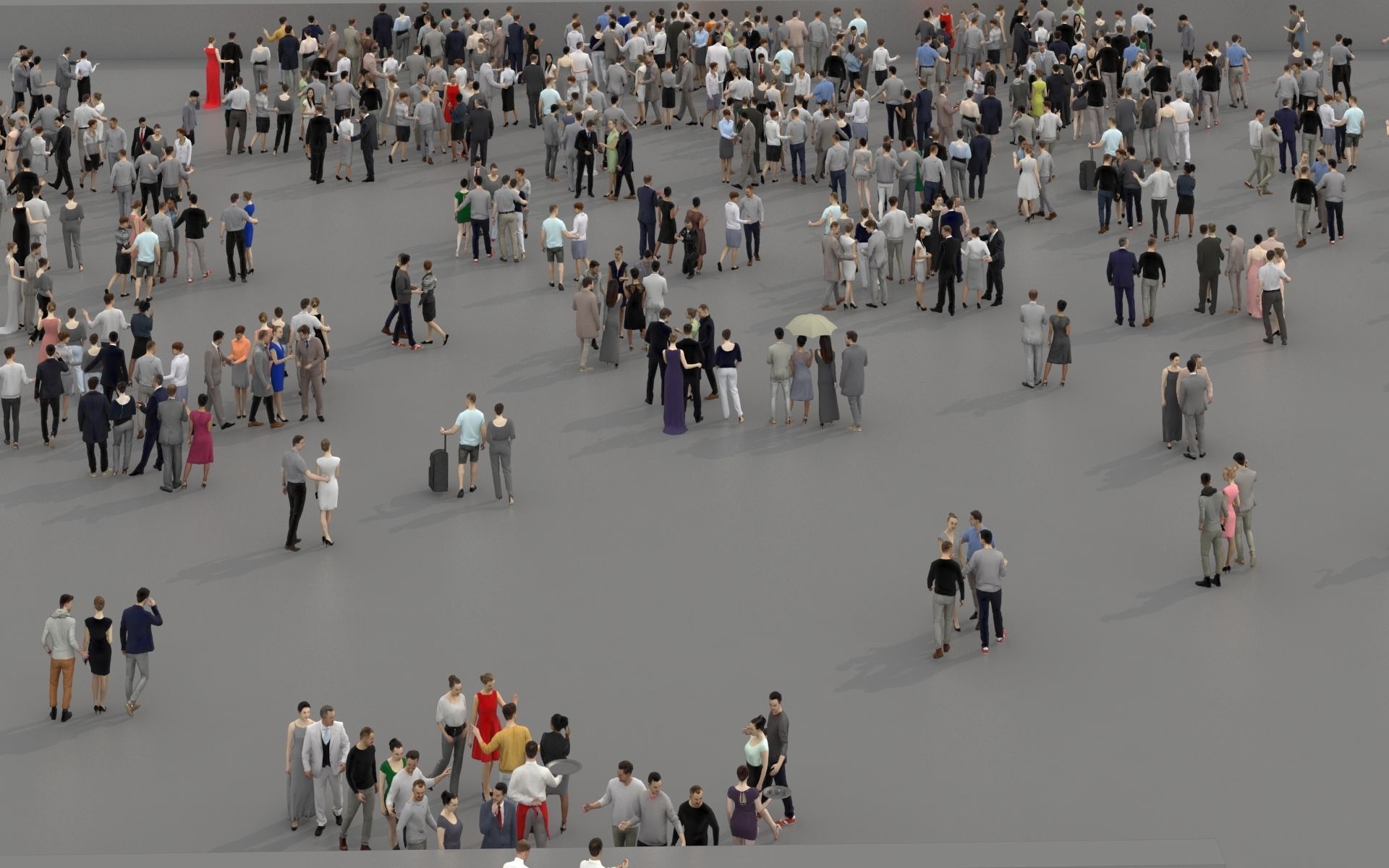3D model 3D PEOPLE -CONCERT - EVENT - CROWDS- ULTIMATE SPEED SOLUTION ...