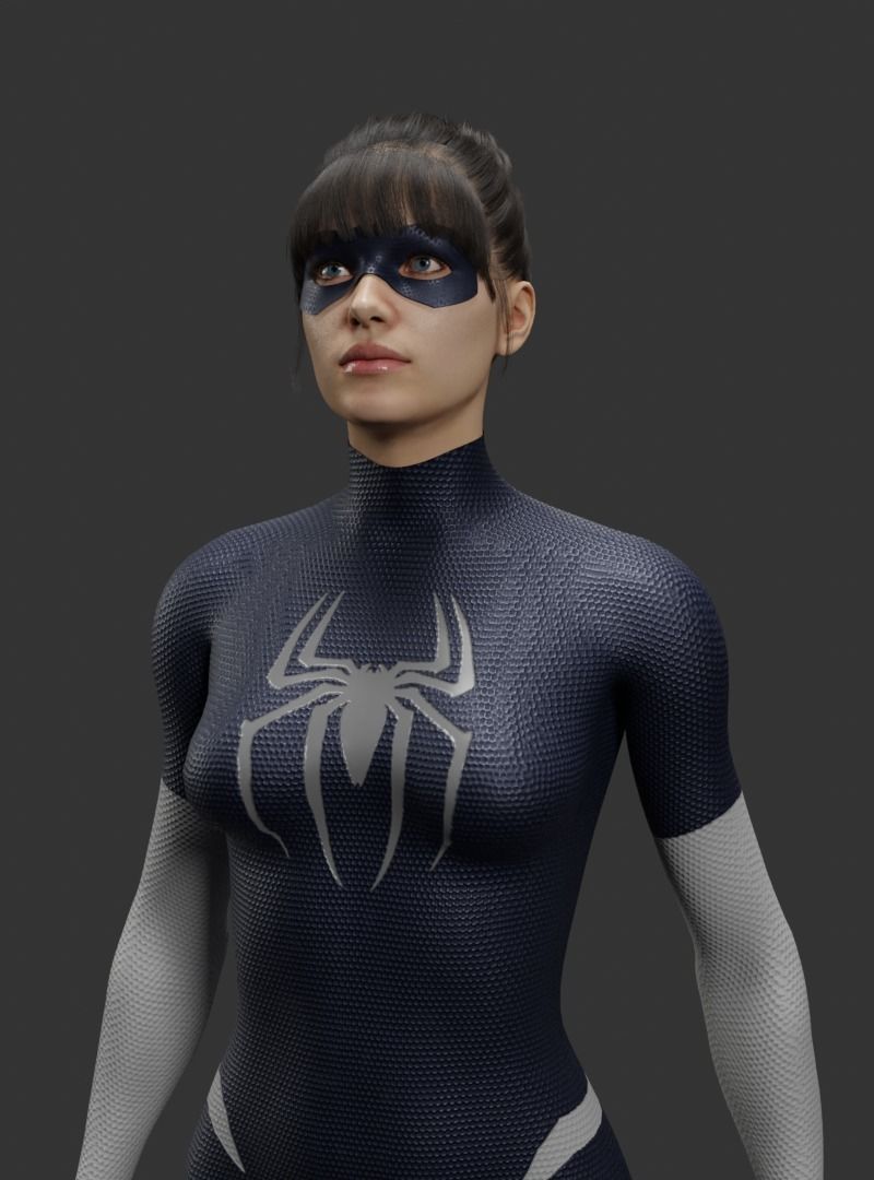 Spider-Girl 3D Model Blender 3D model | CGTrader