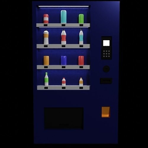 3D model Low Poly Vending Machine VR / AR / low-poly | CGTrader