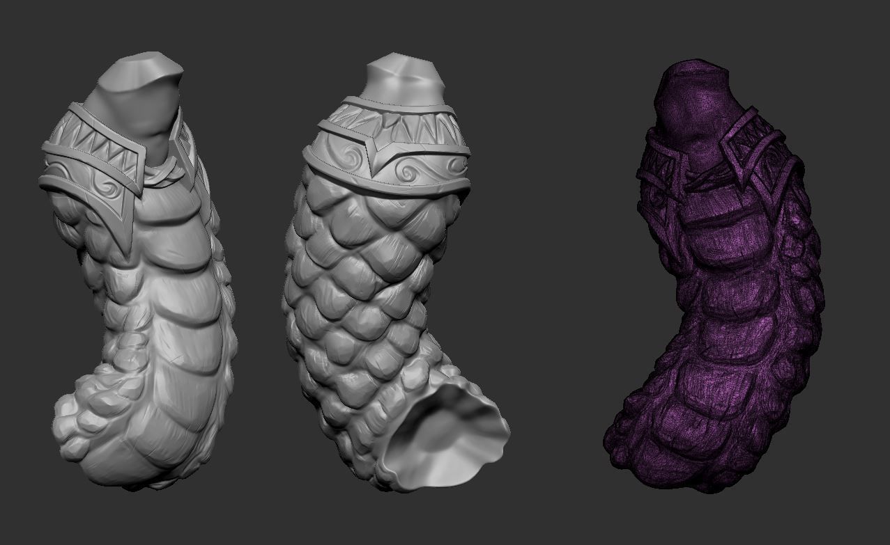 Naga Character 3D model 3D printable | CGTrader