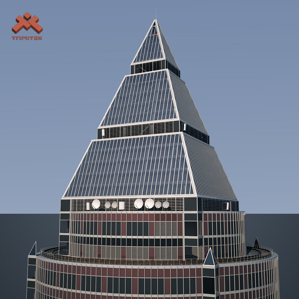 MesseTurm Skyscraper Detailed 3D model | CGTrader