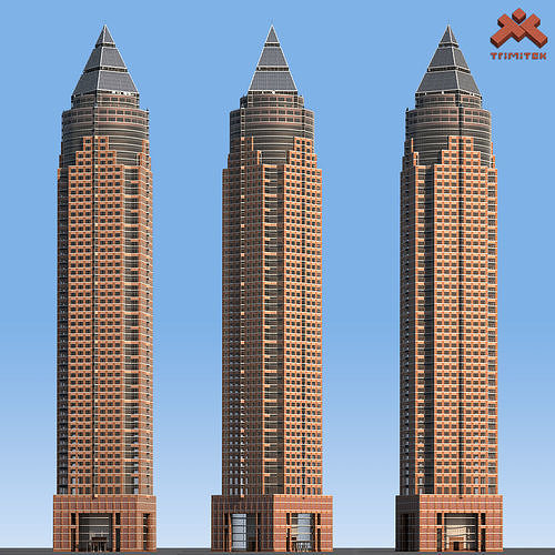 MesseTurm Skyscraper Detailed 3D model | CGTrader