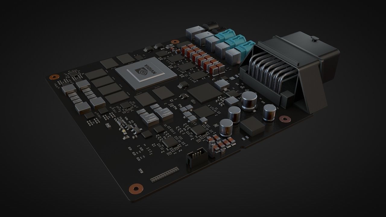 Nvidia drive px 2 xavier circuit board 3D model | CGTrader