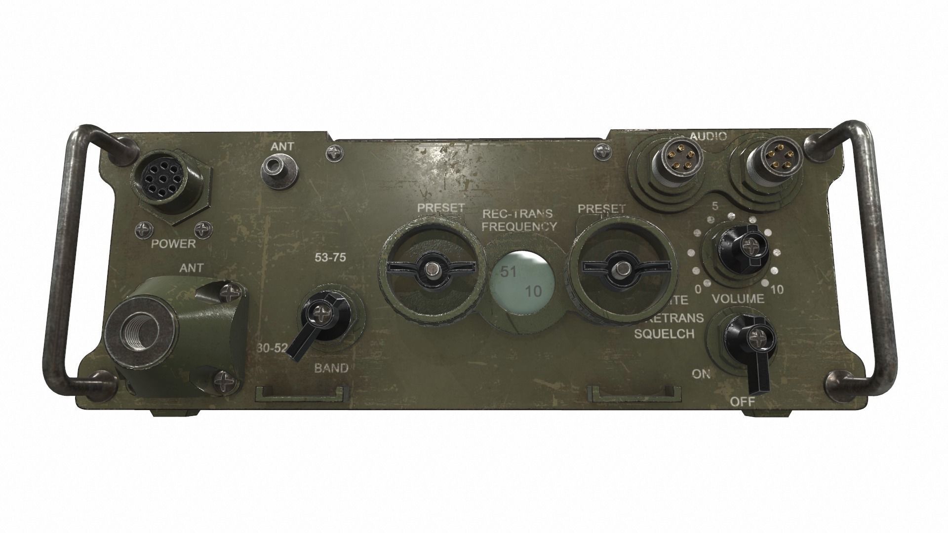 Radio military AN PRC-77 3D model | CGTrader