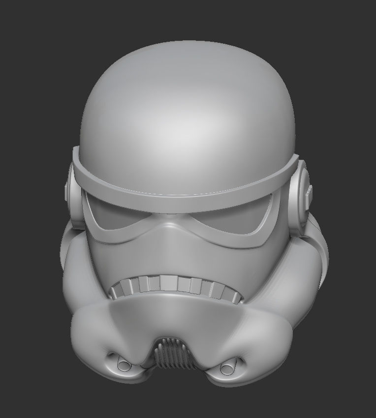 3D model Stormtrooper Lowpoly model star wars helmet VR / AR / low-poly ...