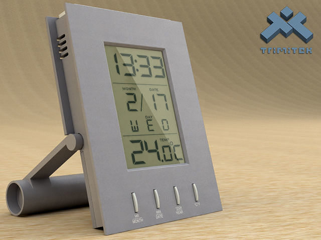Digital Alarm Clock - animated 3D model animated | CGTrader