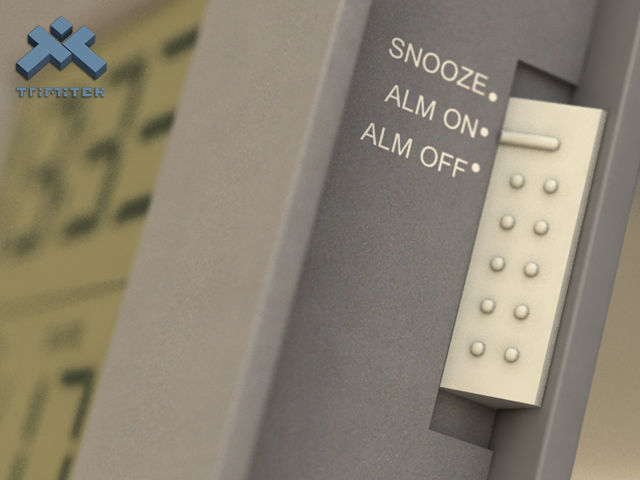 Digital Alarm Clock - animated 3D model animated | CGTrader