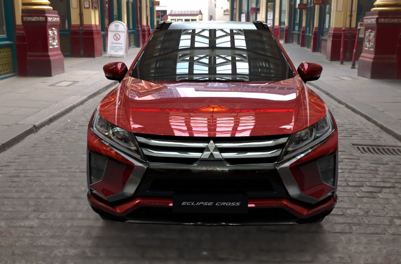 mitsubishi eclipse cross red 3D model | CGTrader