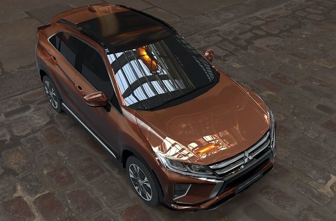 mitsubishi eclipse cross brown 3D model | CGTrader