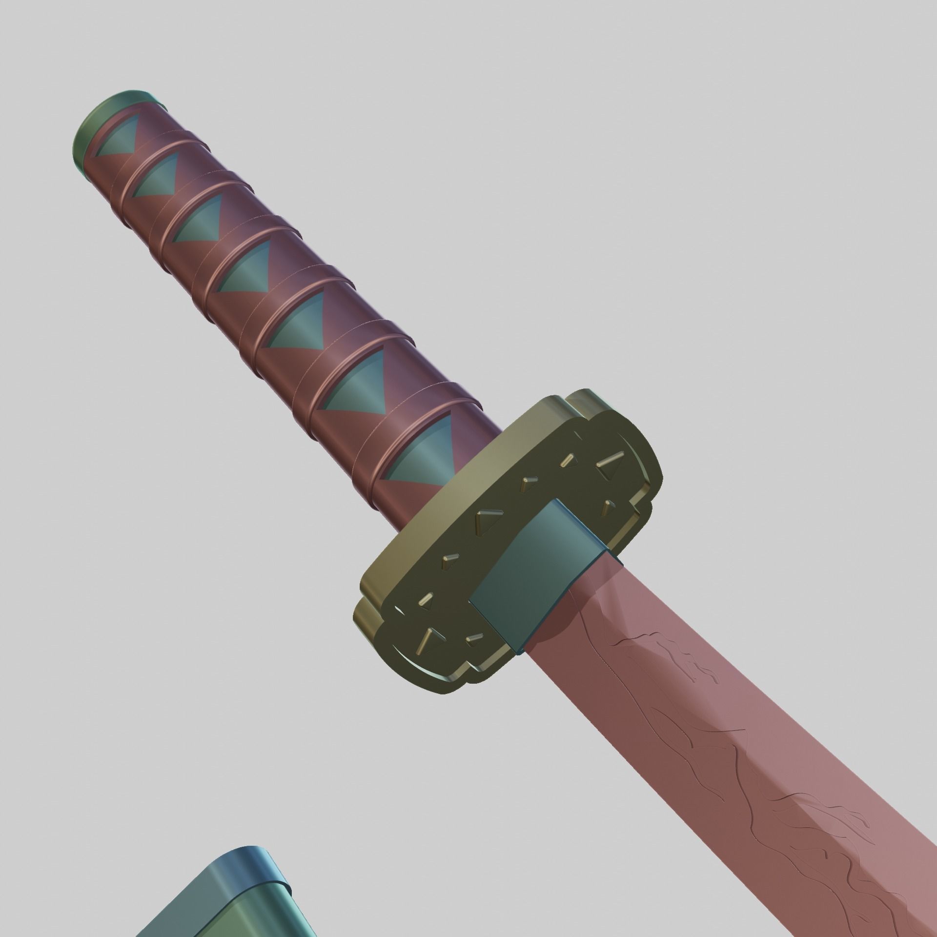 Zenitsu Agatsuma sword Demon Slayer Kimetsu no Yaiba Sword 3D model 3D ...