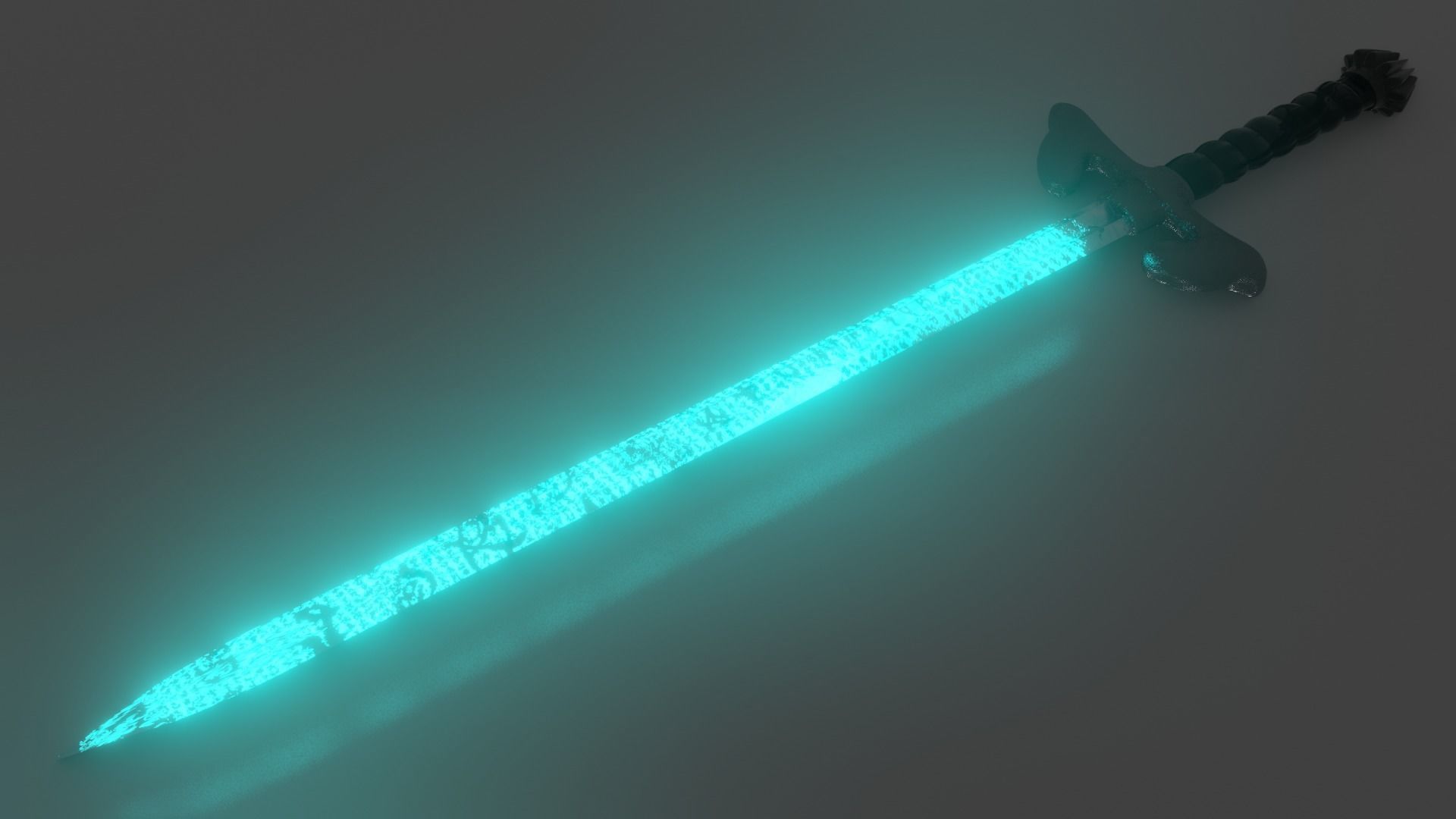 Shining sword 3D model | CGTrader