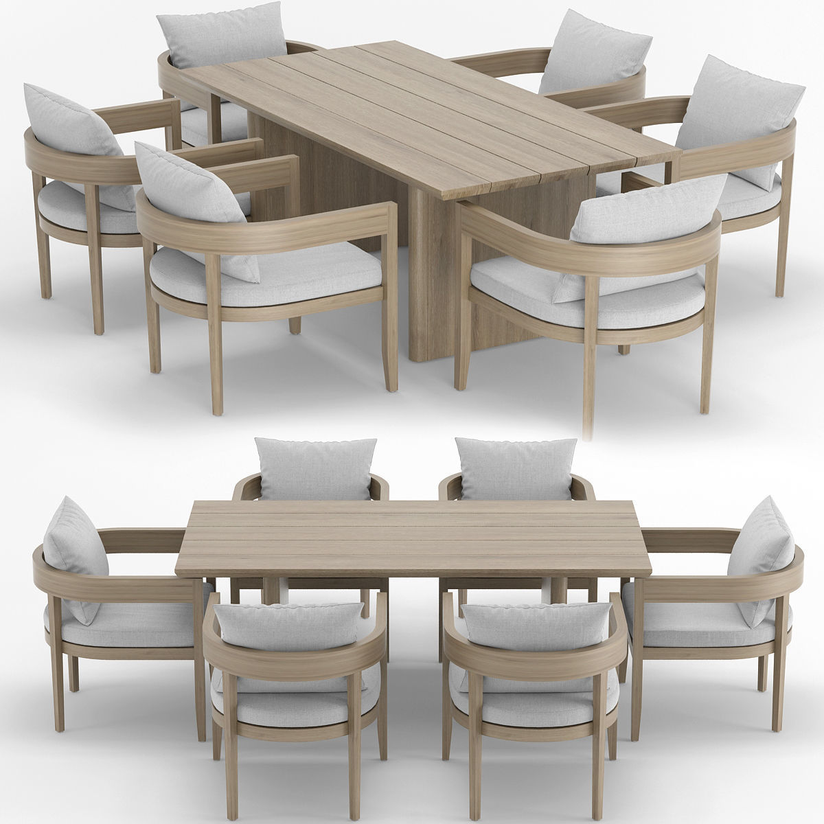 RH Outdoor Balmain Collection 3D model | CGTrader