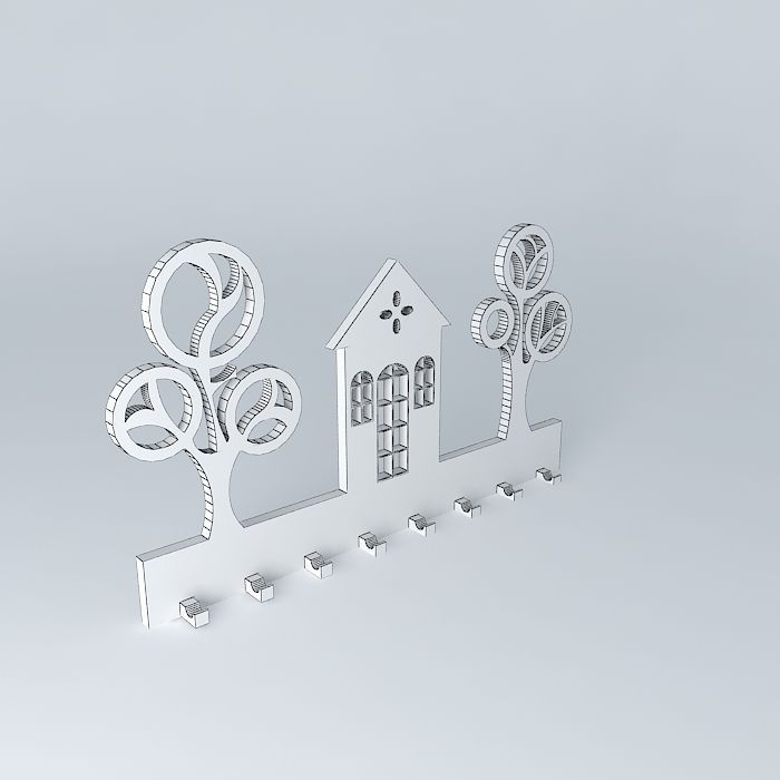 key hanger free 3D model | CGTrader